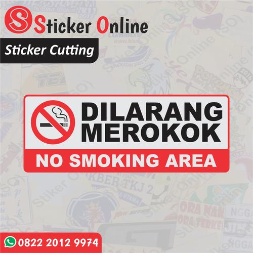 Jual Stiker Dilarang Merokok | Sticker Cutting No Smoking Area Motor ...