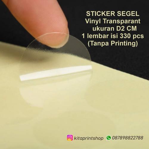 Jual stiker segel label transparant - Jakarta Pusat - Kita Printshop ...
