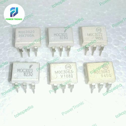 Jual MOC3020 MOC3021 MOC3022 MOC3023 MOC3063 MOC3083 IC OPTOCOUPLER DIP6 - MOC3063 - Kab. Bogor ...