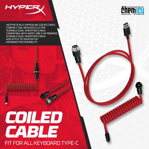 Jual HyperX Coiled Cable Type-C for Mechanical Keyboard - Jakarta Pusat ...