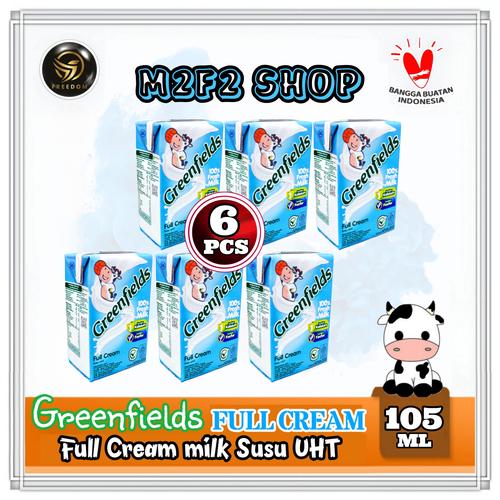 Jual Greenfields Susu Kotak UHT Full Cream Milk | Plain - 105 ml (6 pcs ...