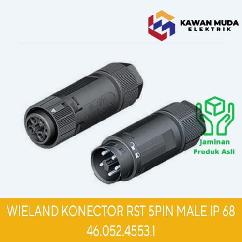 Jual WIELAND KONECTOR RST MINI MALE 5PIN 16a IP68 (46.052.4553.1 ...