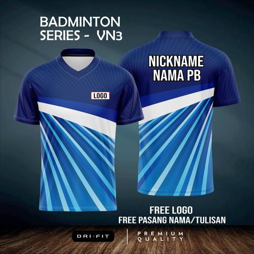 Jual JERSEY KAOS BADMINTON BULUTANGKIS 2023 VN3- BISA CUSTOM NAMA DAN ...