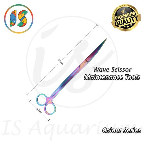 Jual IS Gunting Ombak 25cm Colored Premium Aquascape Tools Wave Scissor - Jakarta Barat - IS ...