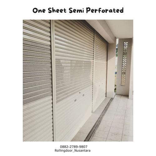 Jual Semi kombinasi rolling door one sheet semi perforated - Jakarta ...