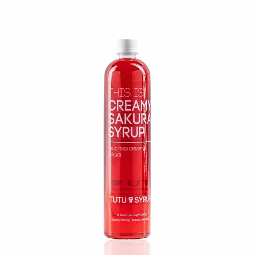 Jual Tutu Flavors Creamy Sakura Syrup 1000ml - Sirup rasa Creamy Sakura ...