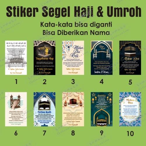 Jual Ucapan Haji Umroh Stiker Hampers Oleh-Oleh Haji - No. 3, 6 x 13 ...