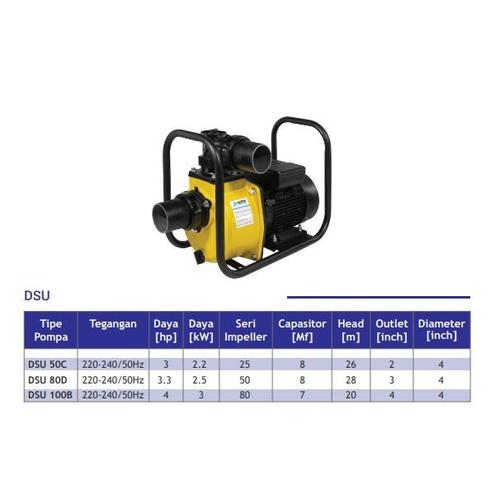 Jual Water Pump Listrik 3" INOTO DSU80S / Pompa Air Sawah INOTO DSU 80S ...