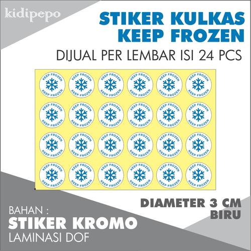 Jual STIKER KULKAS SIMPAN DI FREEZER / BEKU / KEEP FROZEN - 3cm KEEP ...