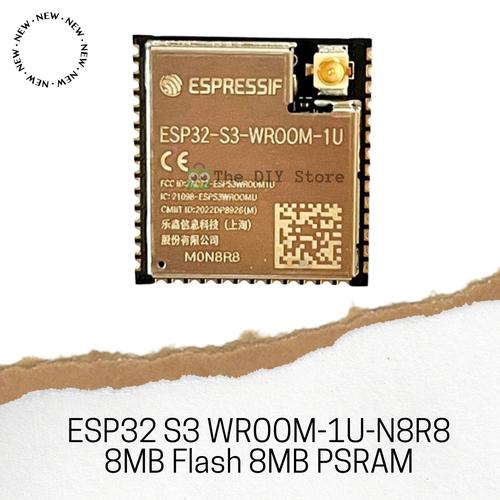 Jual ESP32 S3 WROOM ESP32-S3-WROOM-1U Chip Module 8MB PSRAM - N8R2 (8MB ...