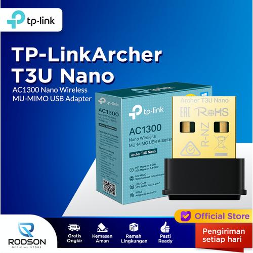 Jual Tp Link Archer T3U Nano AC1300 Nano Wireless MU-MIMO USB Adapter ...