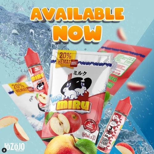 Jual LIQUID MIRU RED APPLE 120ML MIRU RED APPLE 2X60ML BY JOZOJO 100% ...