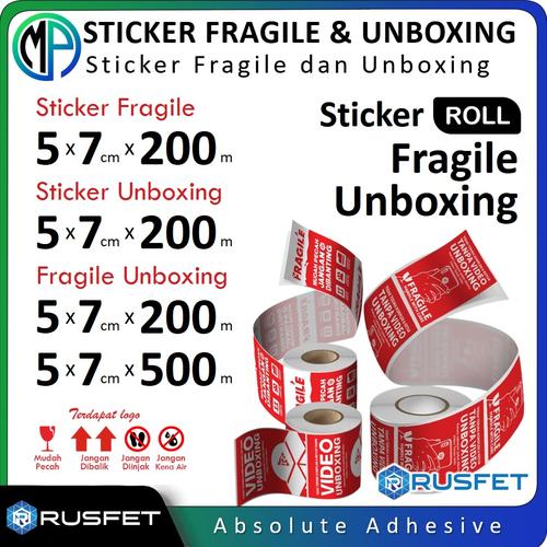 Jual Sticker Stiker Video Fragile Unboxing 5cm x 7cm Chromo Harga Per ...