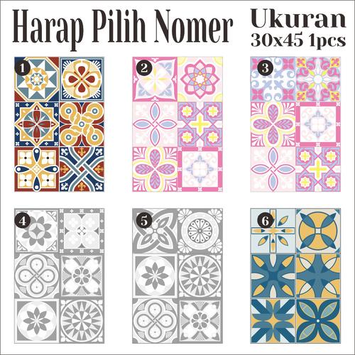 Jual Stiker Tegel Lantai Dan Dinding (30x45cm) Motif 14 - Desain 1 ...