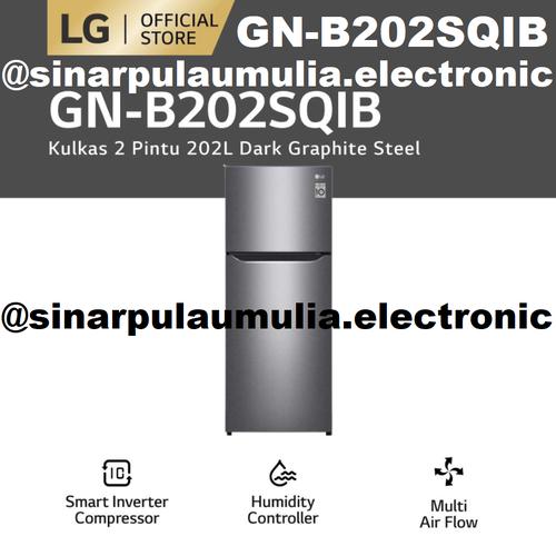 Jual LG Kulkas 2 Pintu 202 L Inverter - GN-B202SQIB / GN B 202 SQIB ...