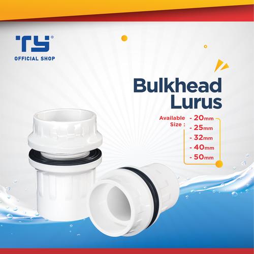 Jual TY Bulkhead Lurus Fitting Vault Ring Pipa Pipe U – PVC by 3 Pawns ...