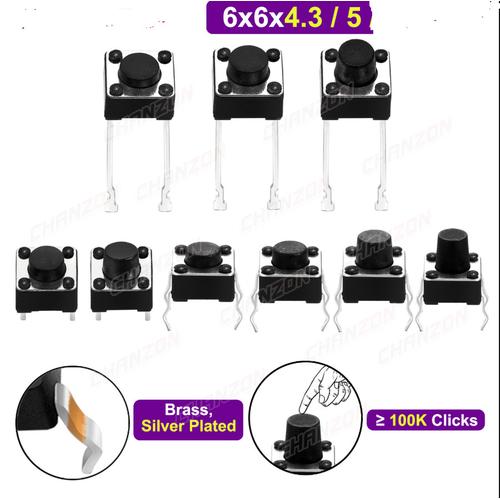 Jual Tombol Micro SMD Tactile Switch Push Button 2P 2 PIN 4P 4 PIN 6x6 ...