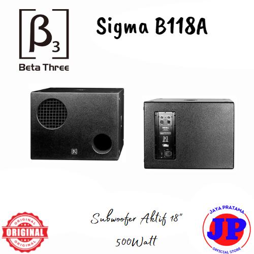 Jual Beta 3 Three B118A Subwoofer Aktif 18 Inch 500 Watt Original ...