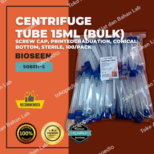 Jual Centrifuge Tube 15 ml, Bulk, Sterile, 100 tubes/bag - Kab. Bogor - Toko Alat dan Bahan Lab ...