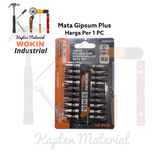 Jual Mata Obeng Gipsum Wokin PH2 |Screwdriver Bit Plus Magnet |Mata ...