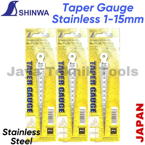 Jual Taper Gauge Shinwa 15 cm 150 mm Japan Pengukur Lubang 700 a ...