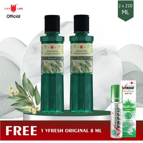 Promo Cap Lang Paket 2 MEA Original 210ml Gratis Vfresh Original 8ml ...