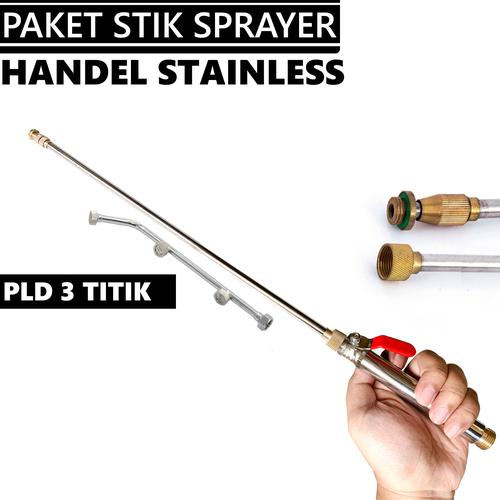 Jual paket stik sprayer elektrik handel stainless Nozzle PLD 3 Titik Kabut - 5 TITIK PANJANG ...