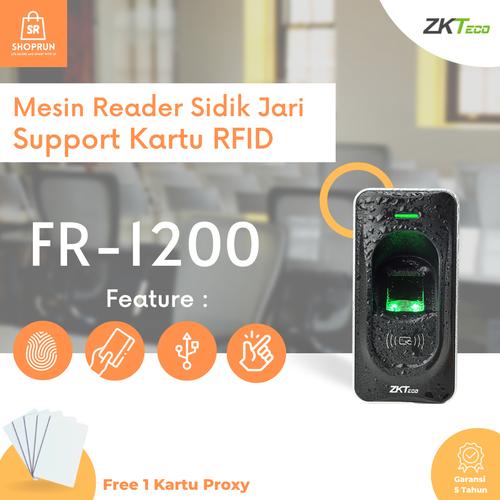 Jual Reader Sidik Jari dan Kartu ZKTeco FR1200 Bergaransi dan Original - FR1200 Proxcy - Jakarta ...