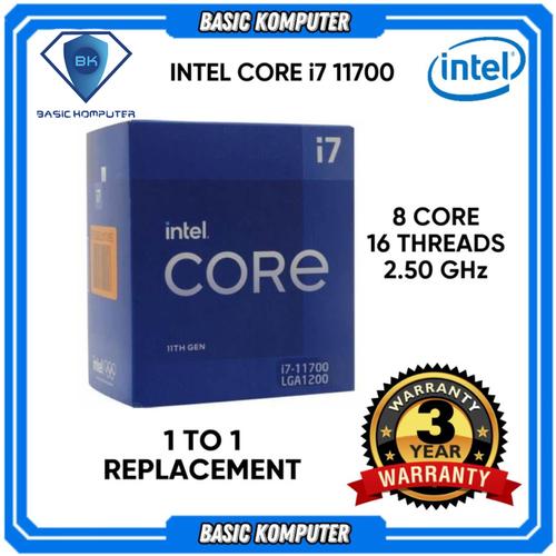 Jual PROCESSOR INTEL CORE i7 11700 2.5 GHz BOX SOCKET 1200 GARANSI 3 ...