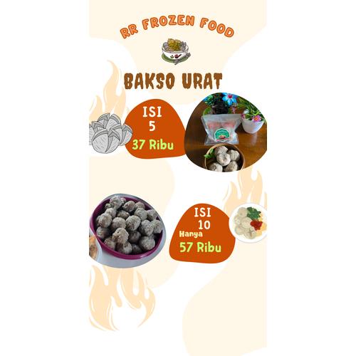 Jual Bakso Urat Daging Sapi Premuim RR Frozen Food isi 5 dan isi 10 ...