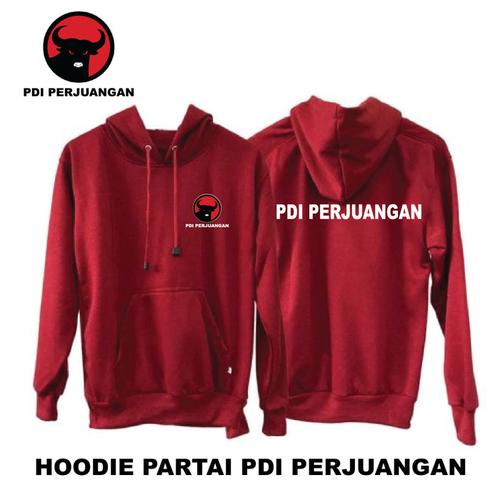 Jual Hoodie merah partai PDI Perjuangan PDIP jacket partai promo - S ...