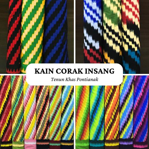 Jual ½ meter Kain Batik Corak Insang Tenun Khas Pontianak | Lebar 120cm ...