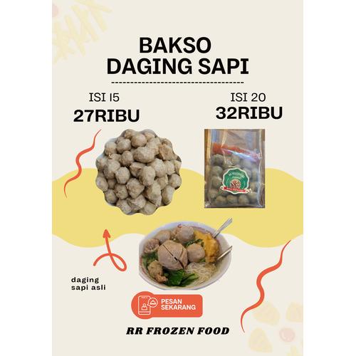 Jual Bakso Daging Sapi Asli RR Frozen Food - Kota Tangerang Selatan ...