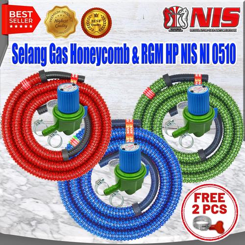 Promo NIS REGULATOR GAS 1 PENGUNCI TEKANAN TINGGI + SELANG GAS ...