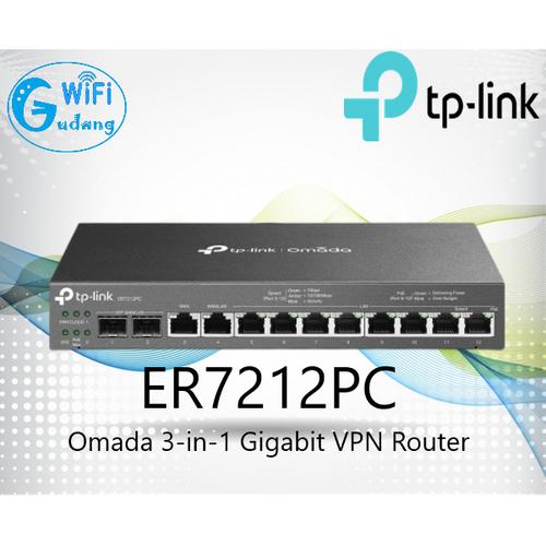 Jual Tp-LINK router ER7212PC Omada 3-in-1 Gigabit VPN Router PoE switch ...
