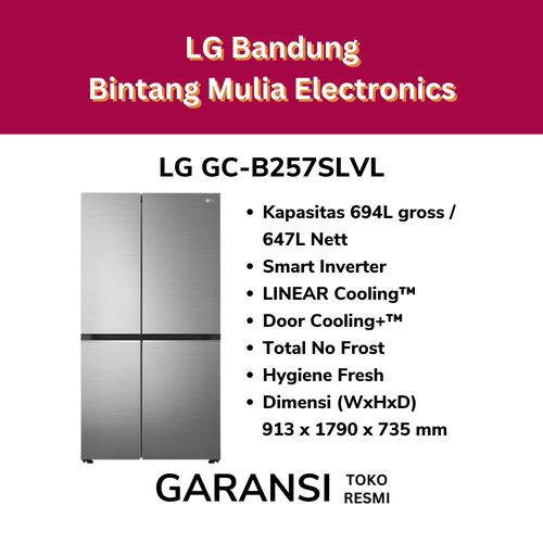 Jual LG KULKAS SIDE BY SIDE (PINTU ULTRASLEEK) GCB257SLVL / GC-B257SLVL - Kota Bandung - LG ...