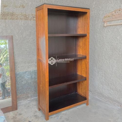 Jual Rak Buku Minimalis Kayu Jati Solid Kuat Kokoh - File Cabinet - Kab ...