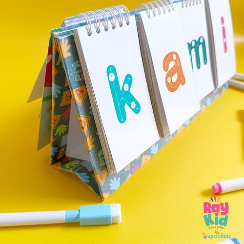 Promo Flashcard flip book mainan edukasi anak belajar baca huruf ...