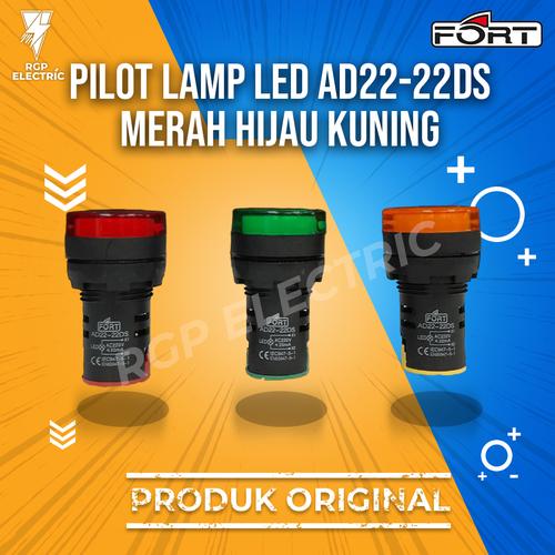 Jual Pilot Lamp LED 22mm AD22-22DS 220V Merah Kuning Hijau Lampu Indikator - Merah - Kab ...