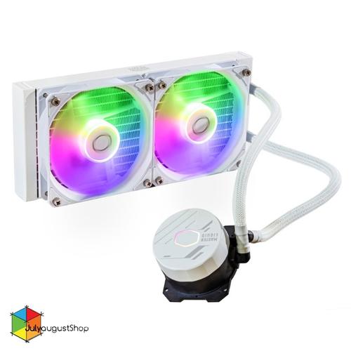 Promo Cooler Master MasterLiquid 240L Core ARGB White - CPU Liquid ...
