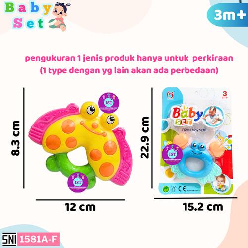 Jual Mainan Anak Gigitan Baby Set Teether Gigit Gigitan Edukasi Gigi ...