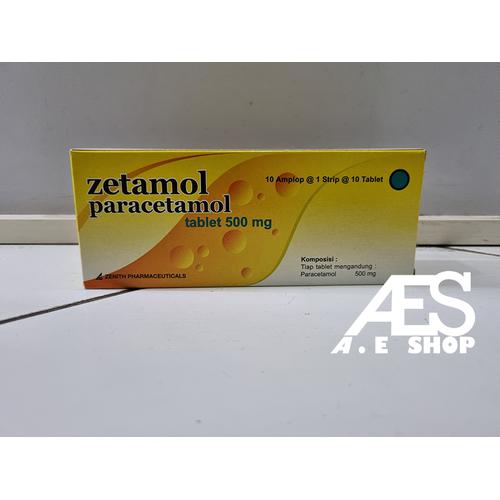 Jual ZETAMOL (PARACETAMOL 500MG) ZENITH . ISI 100 TABLET - Kab. Kebumen ...