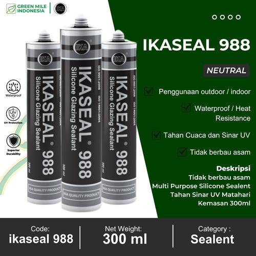 Jual IKA SEAL 988 HITAM DOFF / HITAM MATE Silikon Sealant Kaca ...