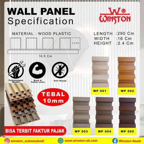 Jual JUAL WPC Wood Wall Panel KISI KISI 10 MM BY WINSTON DEKOR DINDING ...