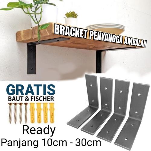 Promo BRACKET SIKU / BRACKET PENYANGGA PAPAN / Besi Siku bentuk L ...