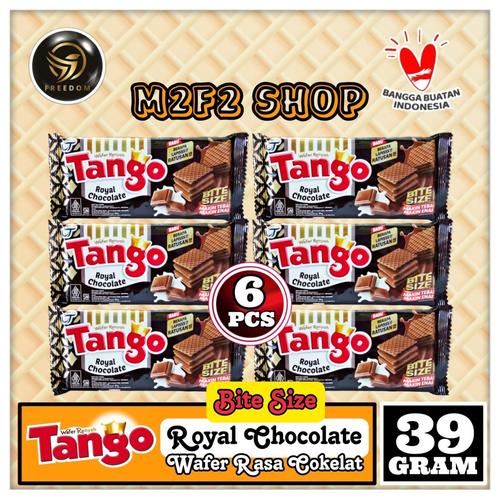 Jual Tango Wafer Royal Chocolate | Krim Cokelat Sachet 39 gr (Harga 6 ...