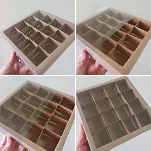 Promo Dus Mika Polos MOCHI Sekat 16 uk. 4x4x3 cm " COKELAT " - Jakarta ...