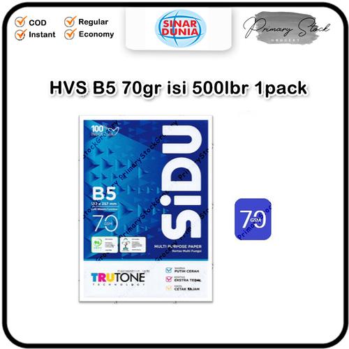 Jual Kertas HVS Sinar Dunia B5 70 Gsm Sidu 70 Gram Fotocopy Putih 70Gram - Kota Bogor - Primary ...