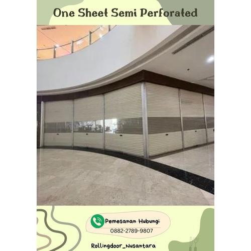 Jual kombinasi one sheet semi perforated rolling door - Jakarta Selatan ...