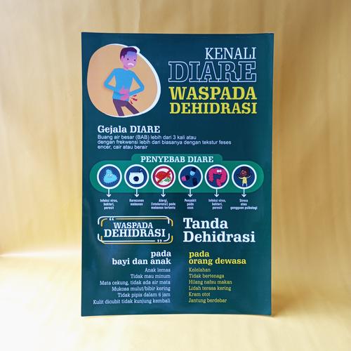 Jual Poster Kesehatan | Poster Kenali Diare | Poster Gejala Diare ...